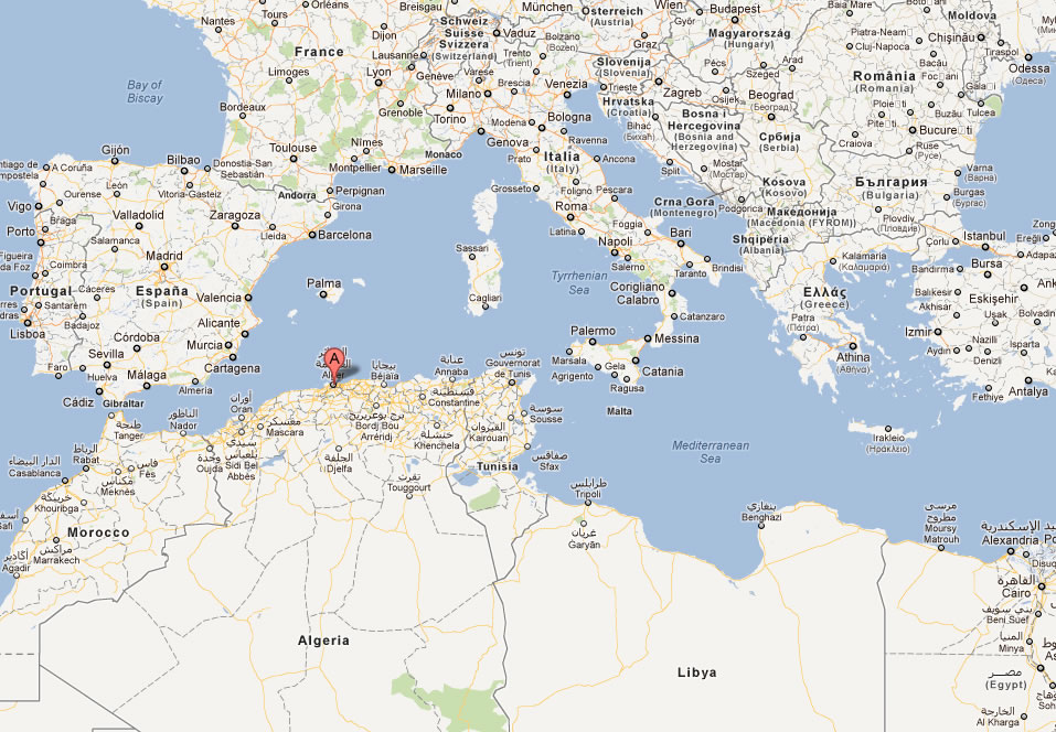 Alger Carte et Image Satellite