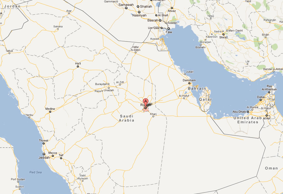 Riyadh Carte et Image Satellite