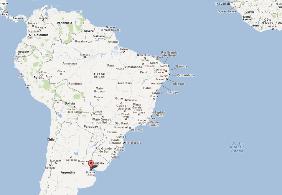 Buenos Aires Carte et Image Satellite