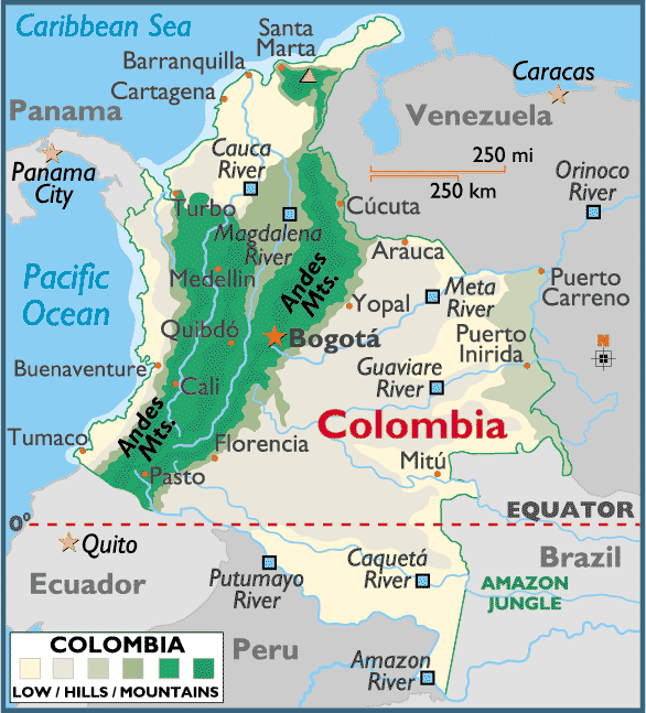 Colombie Carte