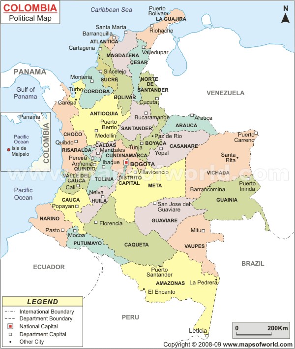 Colombie Carte