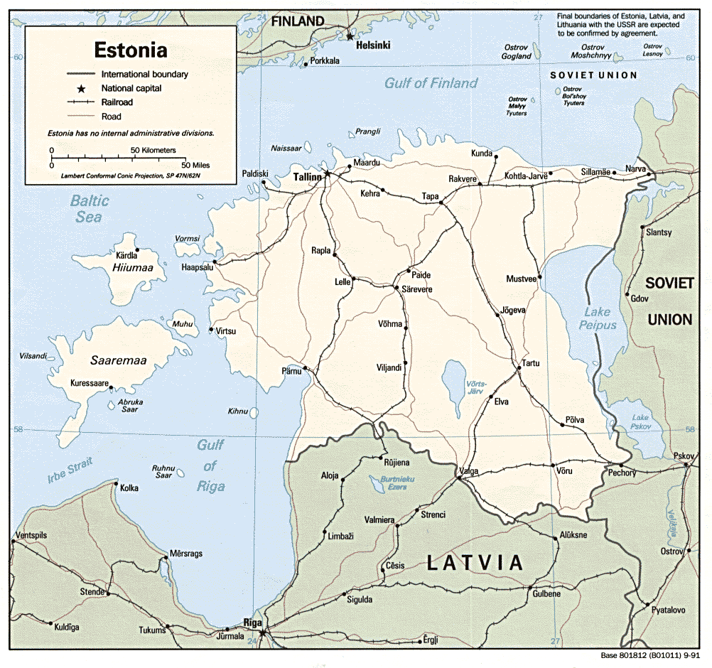 Estonie Carte et Image Satellite