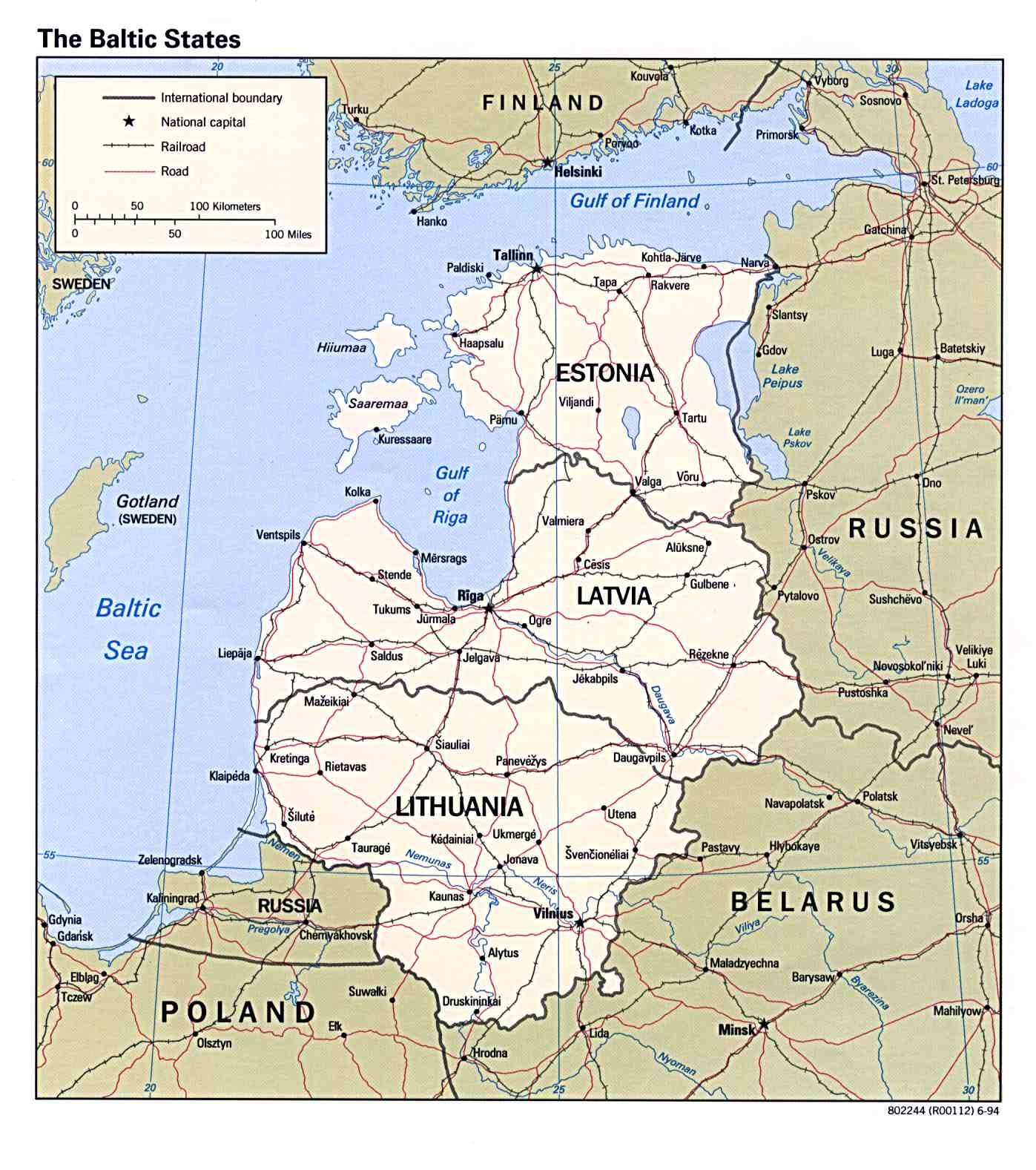 Estonie Carte