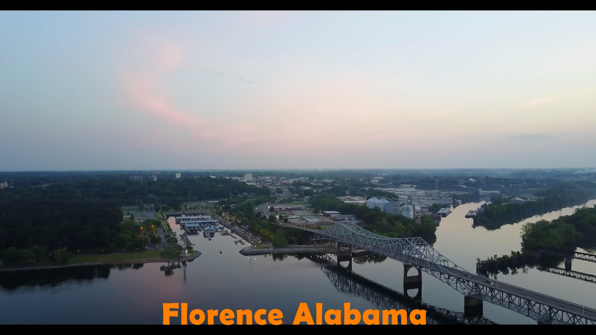 Florence Alabama Plan et Image Satellite