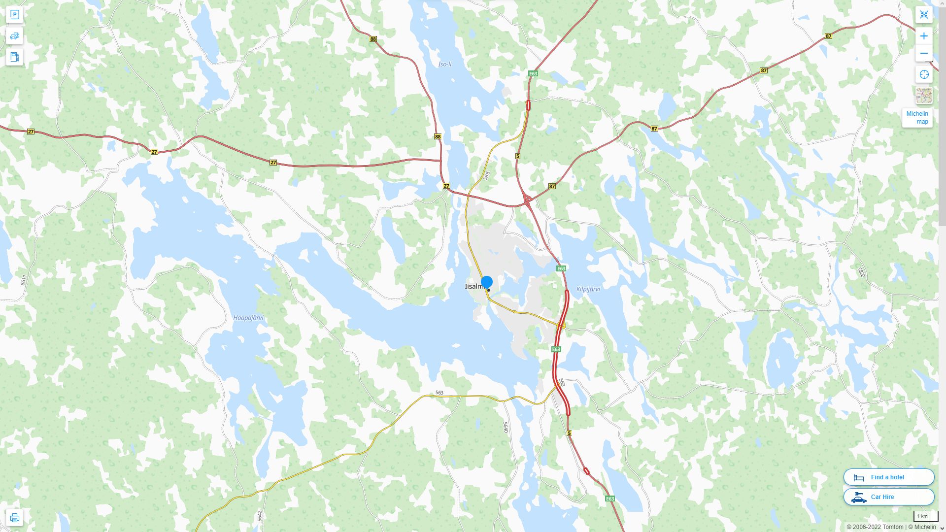 iisalmi Plan et Image Satellite