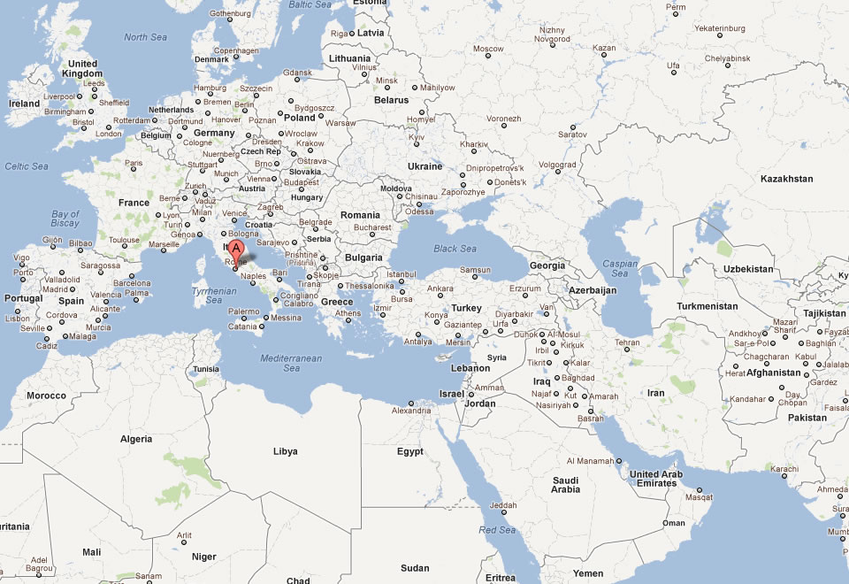 Rome Carte et Image Satellite