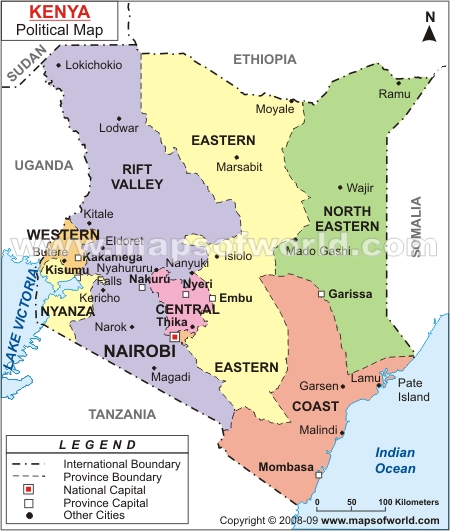 Nairobi Carte et Image Satellite