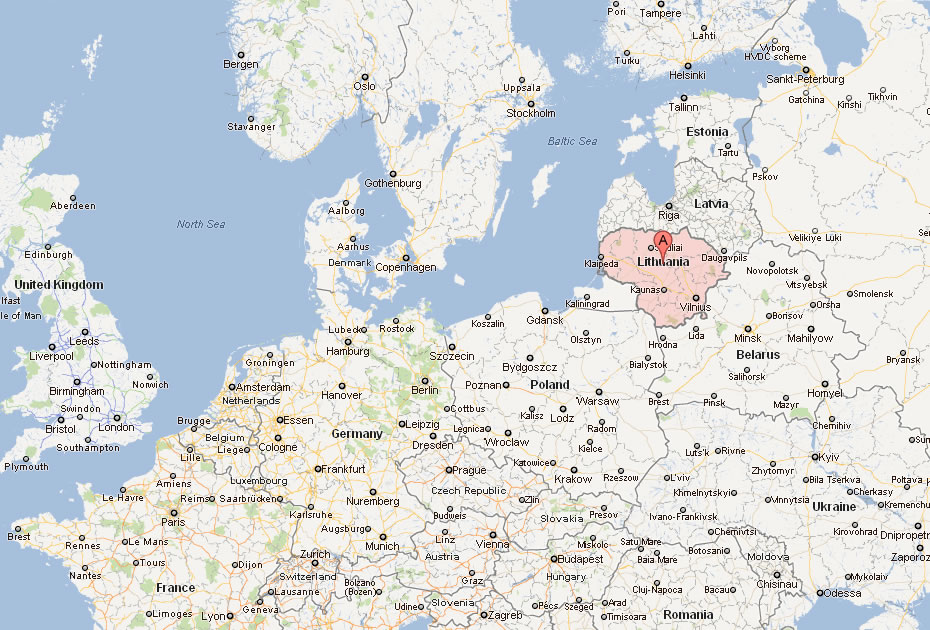Lituanie Carte et Image Satellite