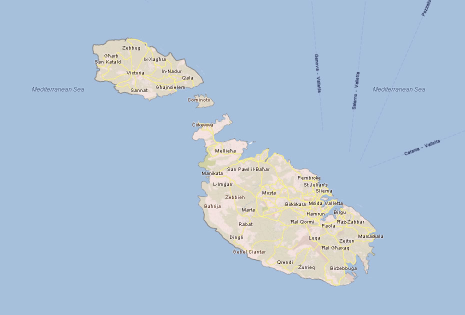 Malte Plan et Image Satellite