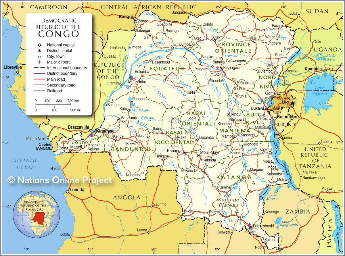 Republique du Congo Carte