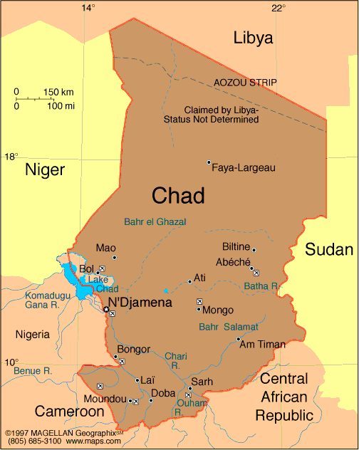 Tchad Carte
