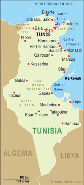 Tunis Plan et Image Satellite