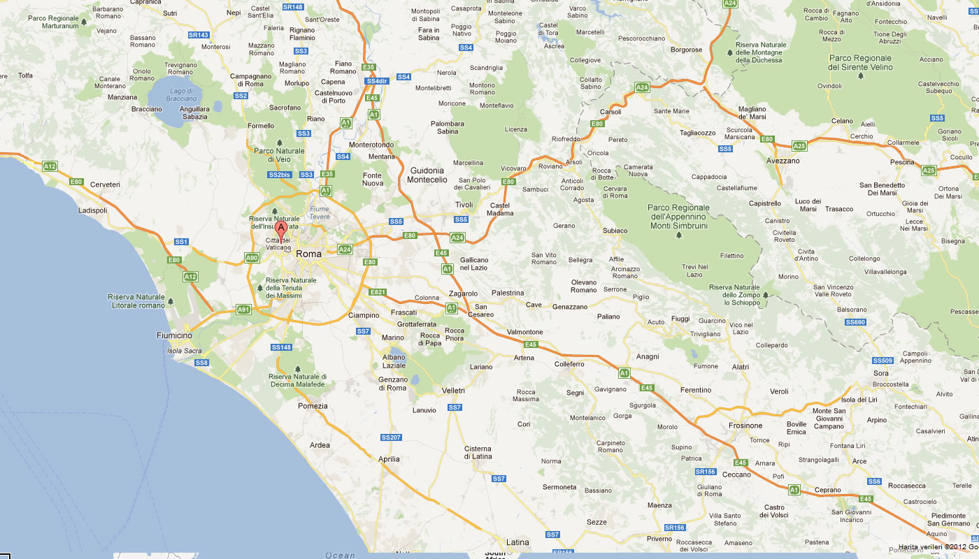 Vatican Carte et Image Satellite